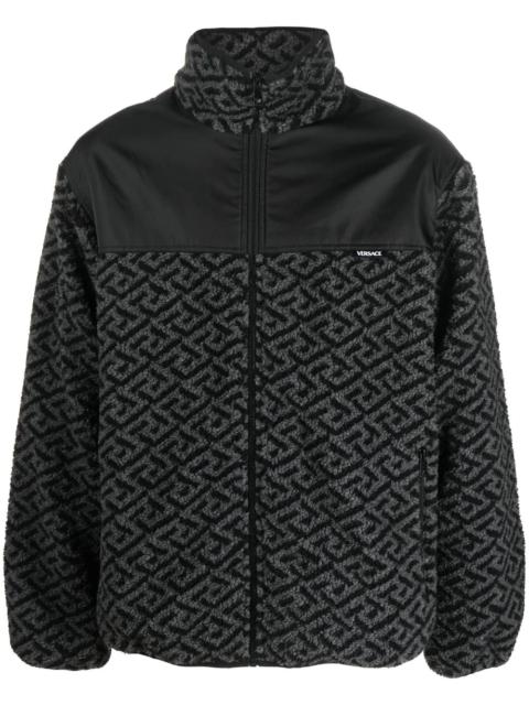 VERSACE monogram-print cotton jacket | REVERSIBLE