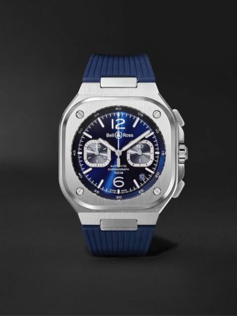 Bell & Ross BR 05 Automatic Chronograph 40mm Stainless Steel and Rubber ...