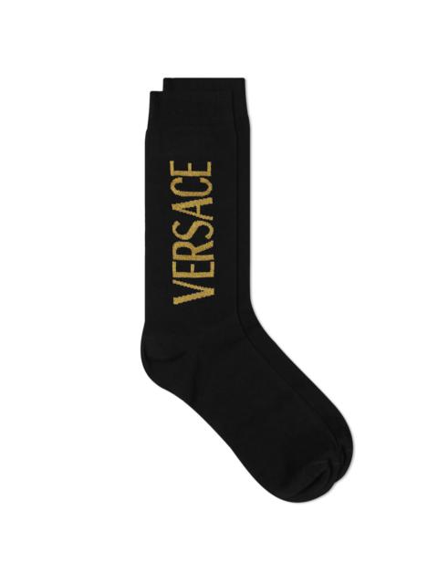 VERSACE Versace Logo Sock | REVERSIBLE