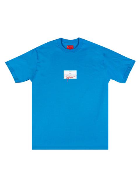 Supreme Supreme Signature Label Short-Sleeve Top 'Bright Blue' | REVERSIBLE
