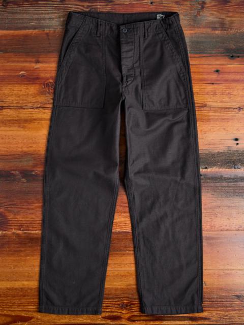 orSlow Straight Fit Fatigue Pants in Black | REVERSIBLE