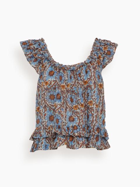 ULLA JOHNSON Tessa Top in Caspia | REVERSIBLE