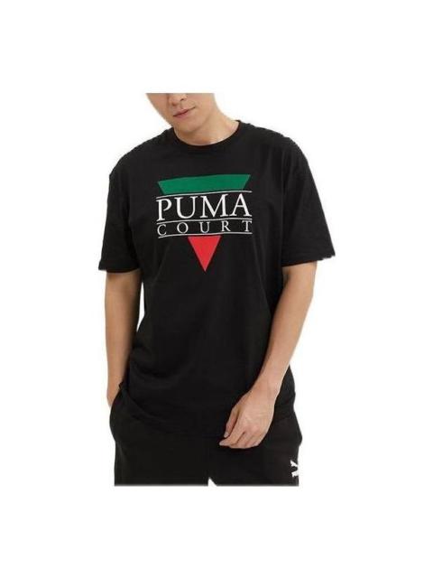 PUMA PUMA Tennis Club Graphic Tee 'Black' 536913-01 | REVERSIBLE