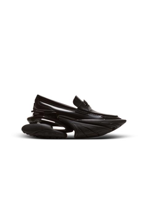 Balmain Main Lab Unicorn glazed leather loafers | REVERSIBLE