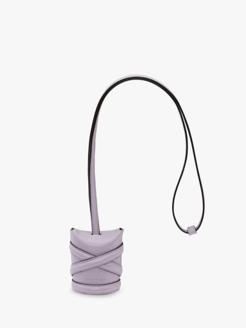 Alexander McQueen The Curve Key Holder in Lilac | REVERSIBLE