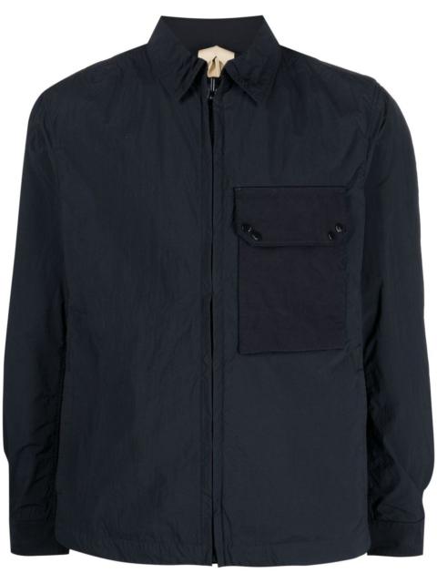 Ten C zipped-up chest-pocket jacket | REVERSIBLE