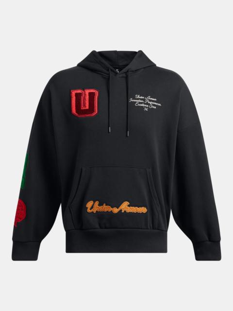 Under Armour Men's UA Icon Heavyweight Terry Armour U Oversized Hoodie ...