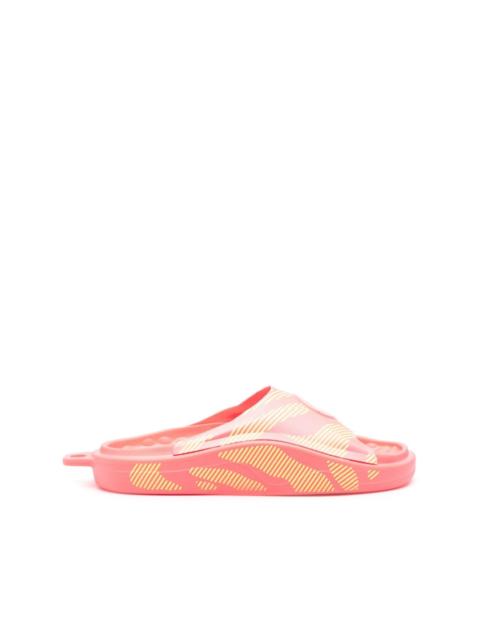 adidas striped pool slides | REVERSIBLE