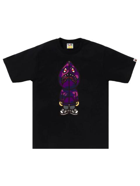 A BATHING APE® BAPE Color Camo Classic Milo Shark Tee 'Black/Purple ...