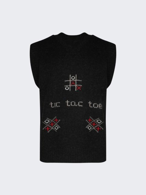 BODE Tic Tac Toe Vest Charcoal | REVERSIBLE