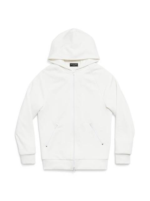 BALENCIAGA Unity Sports Icon Zip-up Hoodie Medium Fit in White/black ...