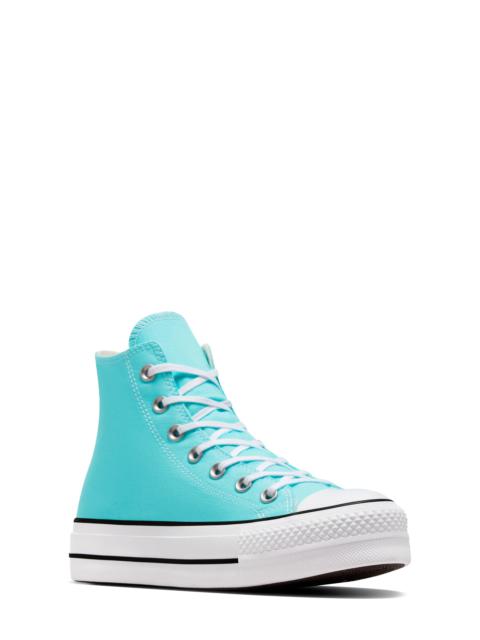 Converse Chuck Taylor All Star Lift High Top Sneaker in Triple Cyan ...