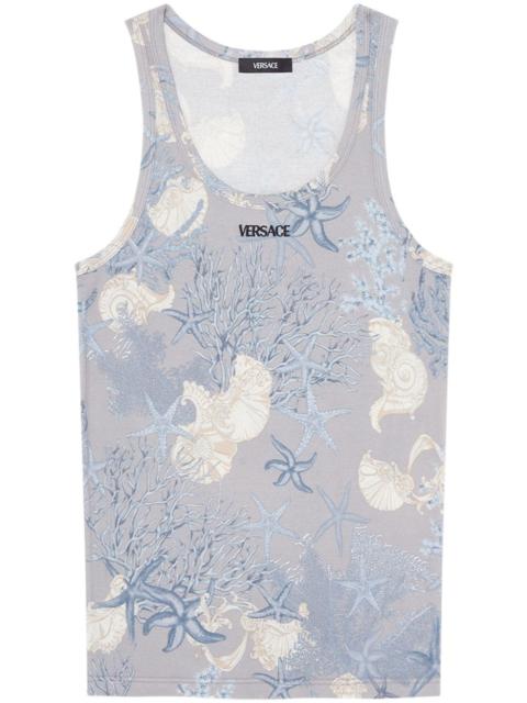 VERSACE Barocco Sea ribbed tank top | REVERSIBLE