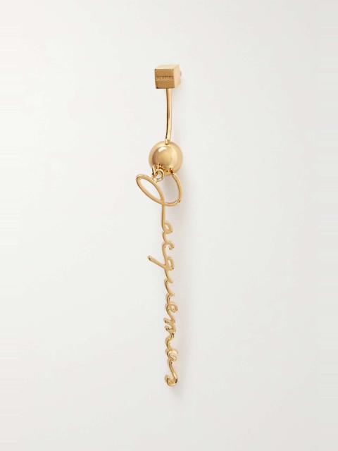 JACQUEMUS Signature gold-tone navel piercing | REVERSIBLE