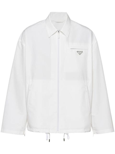 Prada triangle-logo cotton jacket | REVERSIBLE