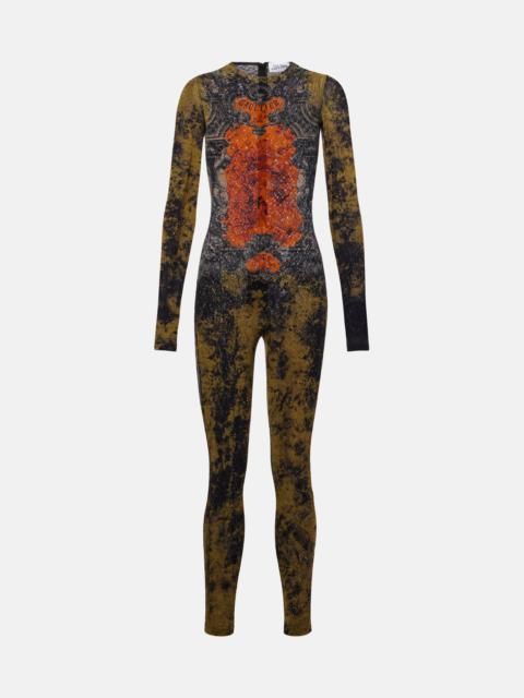 Jean Paul Gaultier Médallion printed mesh catsuit | REVERSIBLE