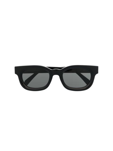 RETROSUPERFUTURE logo-lettering square-frame sunglasses | REVERSIBLE
