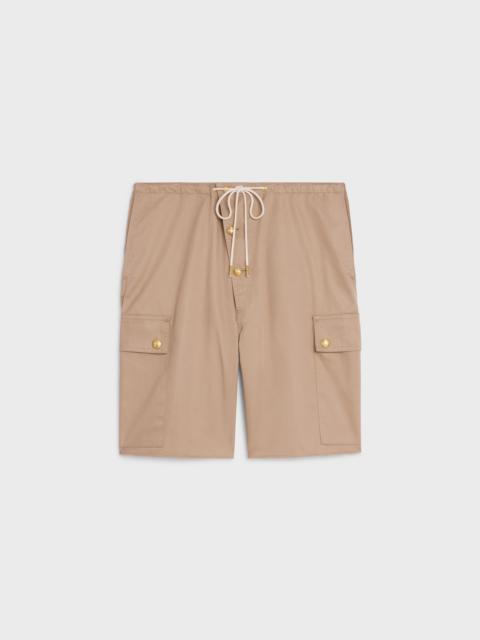 CELINE CARGO SHORTS IN TECHNICAL COTTON | REVERSIBLE