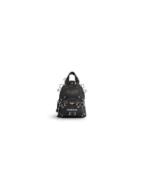 BALENCIAGA Men's Explorer Mini Backpack With Piercings in Black ...
