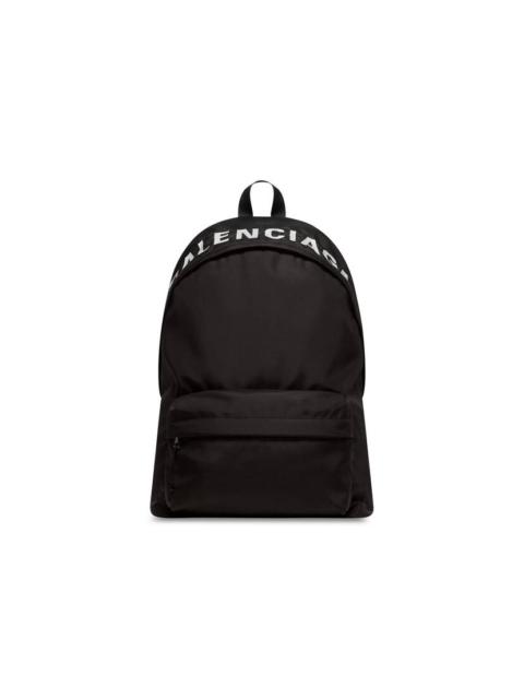 BALENCIAGA Men's Wheel Backpack in Black | REVERSIBLE