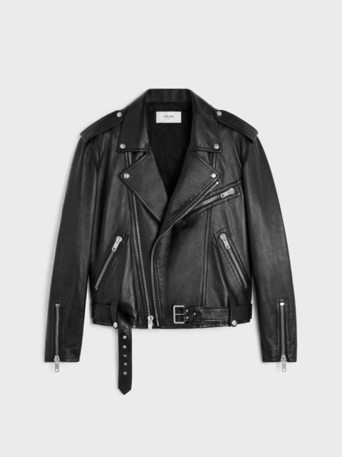 CELINE biker jacket in soft lambskin | REVERSIBLE