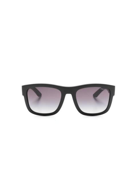 Prada logo-debossed square-frame sunglasses | REVERSIBLE