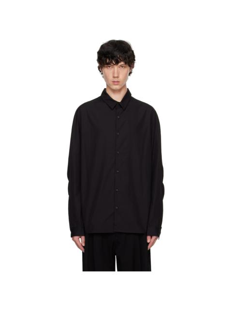 Devoa Black Poplin Shirt | REVERSIBLE