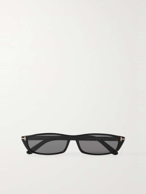 TOM FORD Alejandro rectangular-frame acetate sunglasses | REVERSIBLE