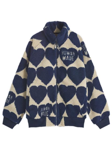 Human Made Human Made Heart Fleece Jacket | REVERSIBLE