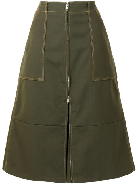 Ambush A-line midi skirt | REVERSIBLE