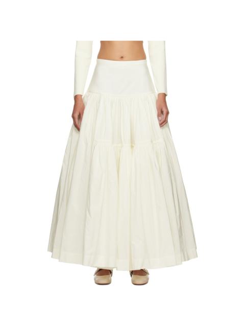 Molly Goddard SSENSE Exclusive Off-White Liberty Maxi Skirt | REVERSIBLE