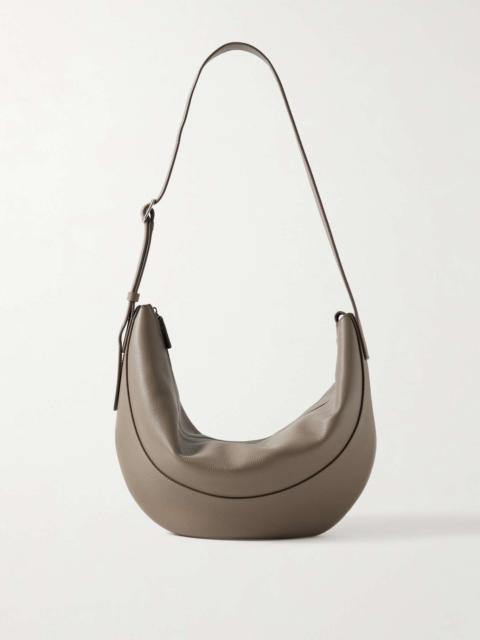 The Row Jouve textured-leather shoulder bag Brown | REVERSIBLE