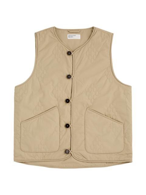 Universal Works Quilted embroidered gilet | REVERSIBLE