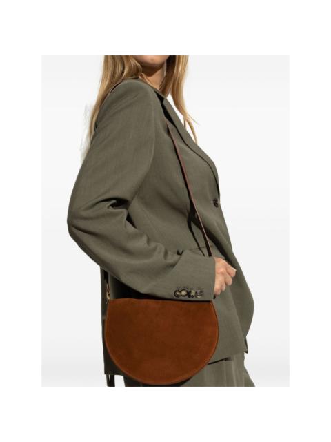 WANDLER half-moon suede cross body bag | REVERSIBLE