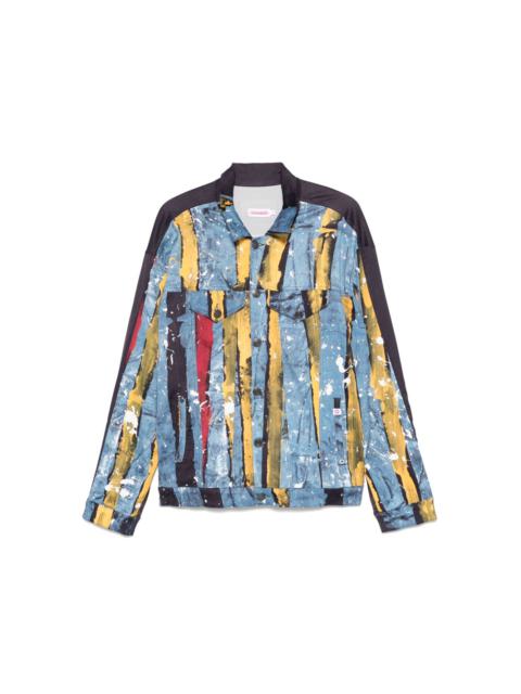 CHARLES JEFFREY LOVERBOY striped jacket | REVERSIBLE