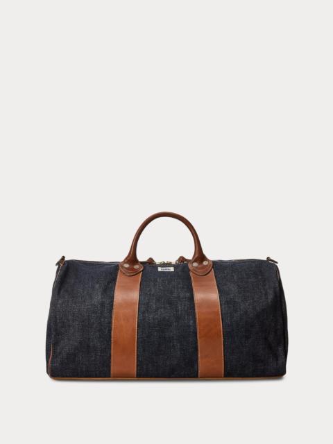 RRL by Ralph Lauren Leather-Trim Denim Duffel | REVERSIBLE