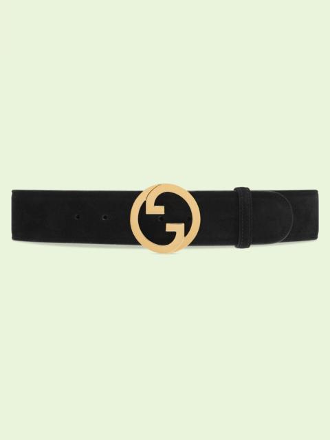 GUCCI Round Interlocking G wide belt | REVERSIBLE