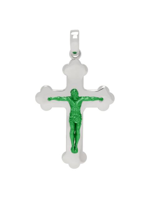 VEERT White Gold 'The Small Jesus Piece' Pendant | REVERSIBLE
