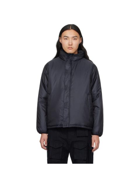 BEAMS PLUS Black MIL Puff Ver.2 Ripstop Jacket | REVERSIBLE