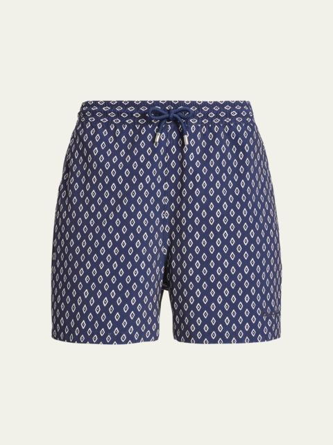 Ralph Lauren Men's Amalfi Diamond Swim Trunks | REVERSIBLE