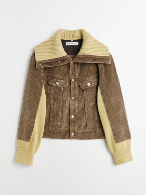 Our Legacy Fuse Jacket Brown Enzyme Cord | REVERSIBLE