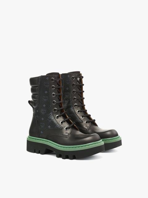 MCM Visetos Boots in Calf Leather | REVERSIBLE