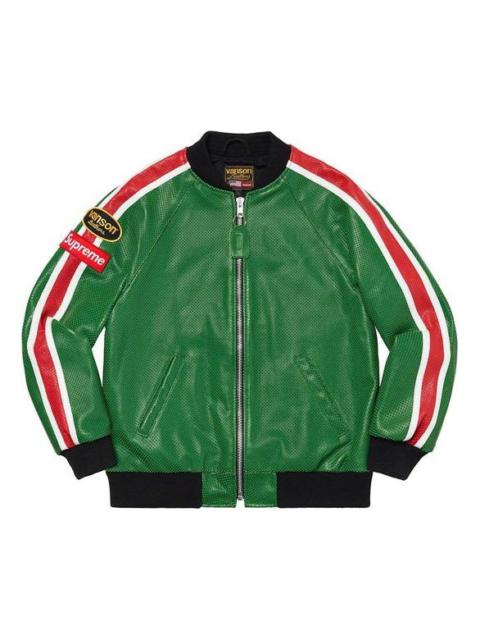 Supreme Supreme SS20 Week 1 Vanson Leathers Perforated Bomber Jacket ...