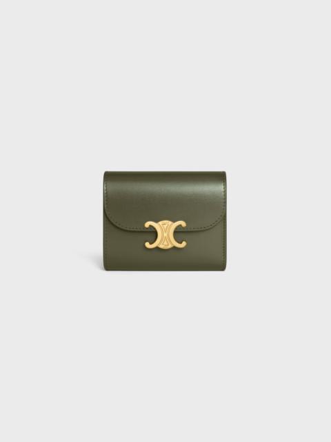CELINE Small Wallet TRIOMPHE in Shiny calfskin | REVERSIBLE