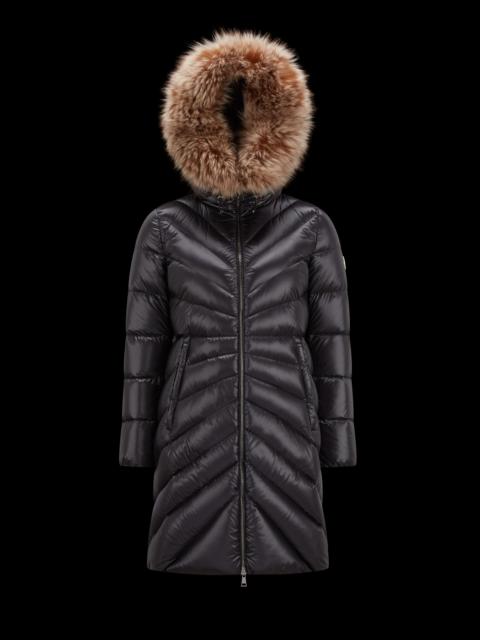 Moncler Chandre Long Down Jacket | REVERSIBLE