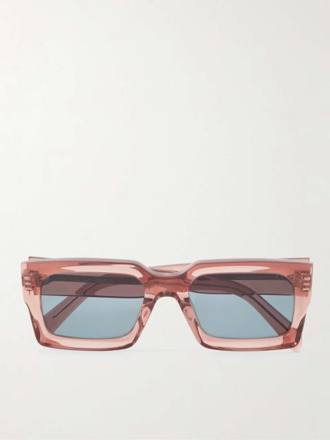CELINE Rectangular-Frame Acetate Sunglasses | REVERSIBLE