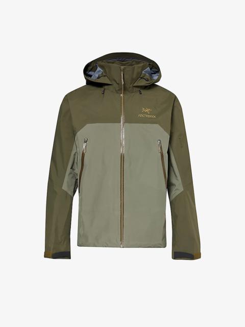 Arc'teryx Beta brand-print relaxed-fit shell hooded jacket | REVERSIBLE