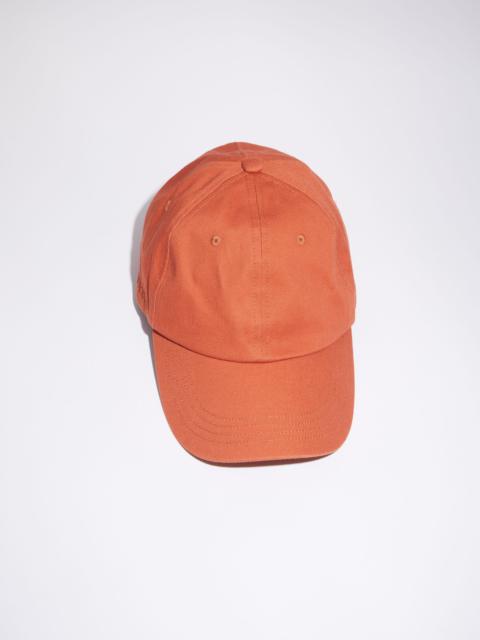 Acne Studios Cotton baseball cap - Rust red | REVERSIBLE