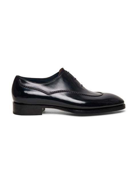 Santoni Men’s blue leather Limited Edition Oxford shoe | REVERSIBLE