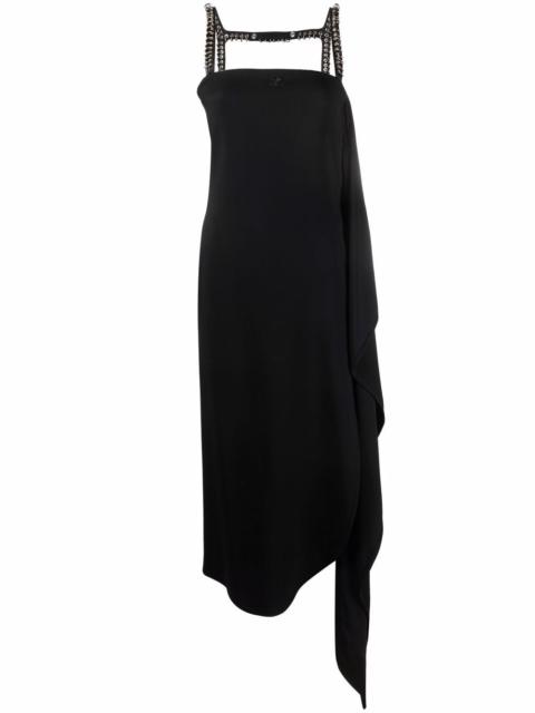 courrèges draped panel midi dress | REVERSIBLE